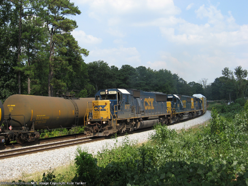 NB empty autorack train X230